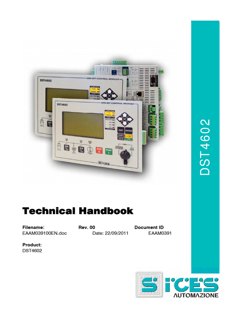 Manual Técnico DST 4602 | PDF | Mains Electricity | Electric Generator