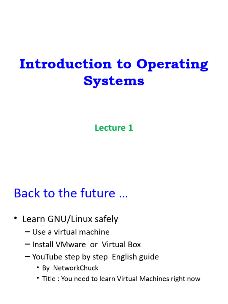 Lecture1 Overview Pdf Computer Data Storage Operating System