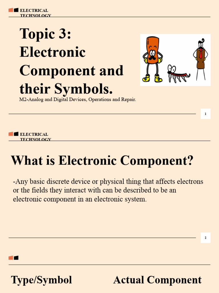 Topic 3 Electronic Components | PDF