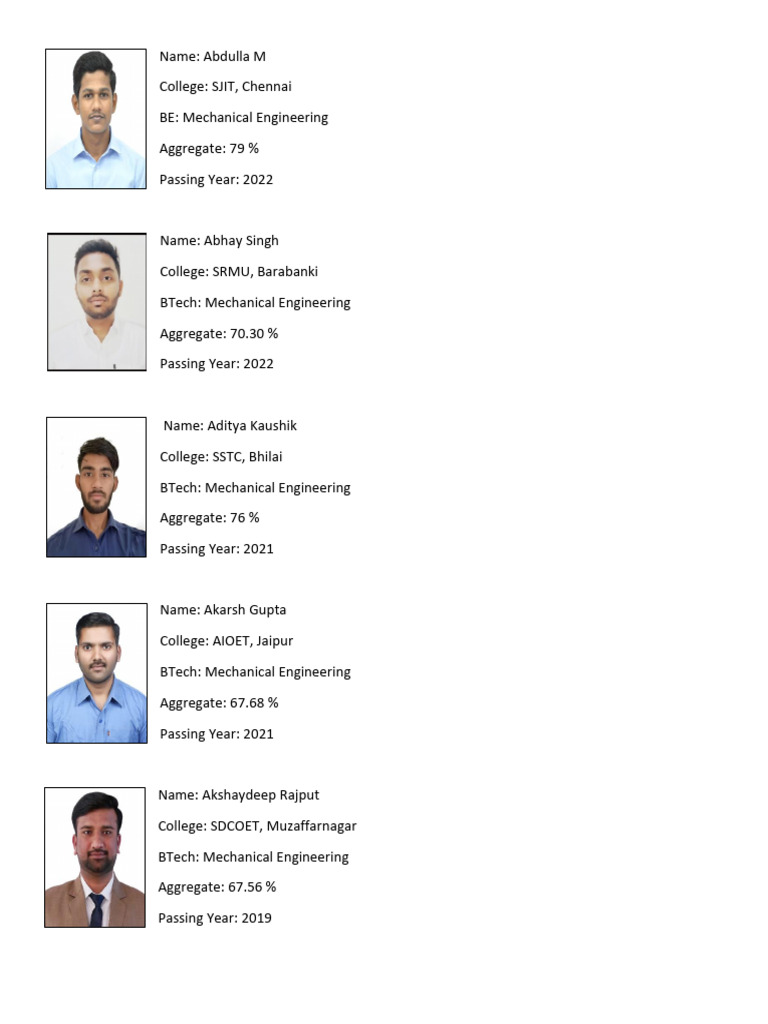 Student Brochure Details | PDF | Physical Sciences | Engineering