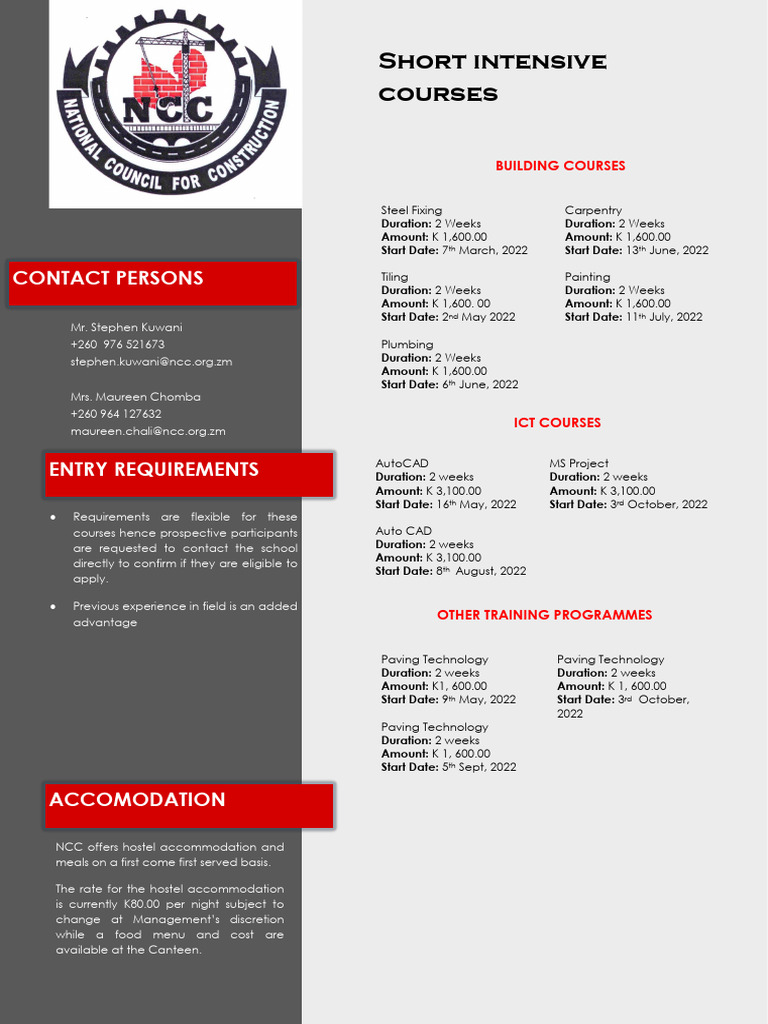 2022 Short Intensive Courses2022 | PDF