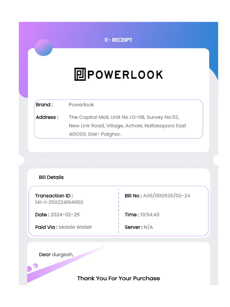 Powerlook Ebill | PDF
