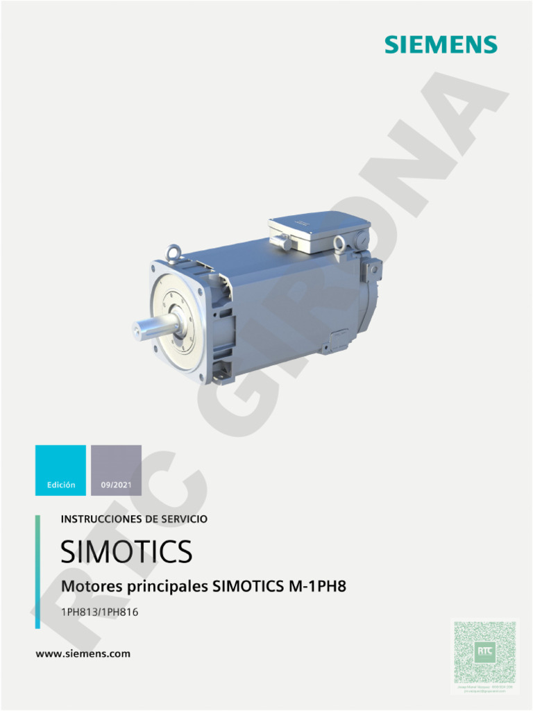 SIEMENS - SIMOTICS M - Instrucciones de Servicio | PDF | Descarga ...