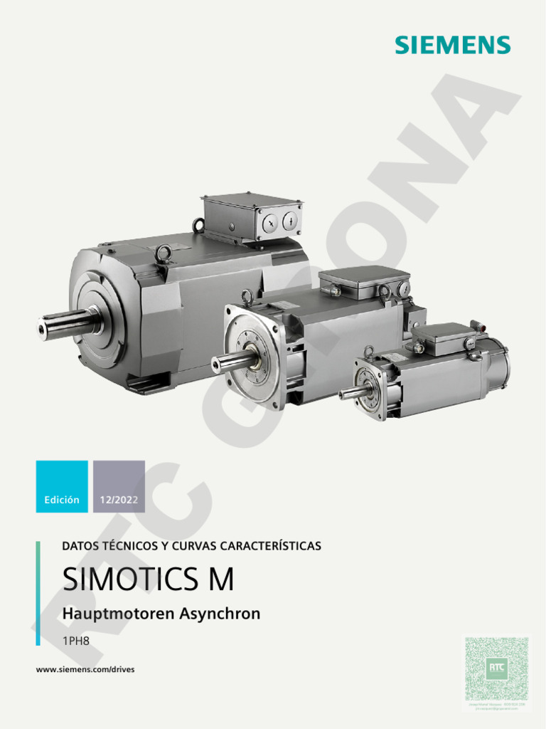 SIEMENS - SIMOTICS M - Datos Técnicos y Curvas Características | PDF ...