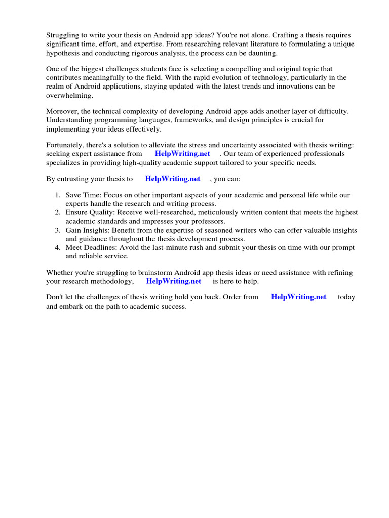 Android App Thesis Ideas Pdf Mobile App Android Operating System