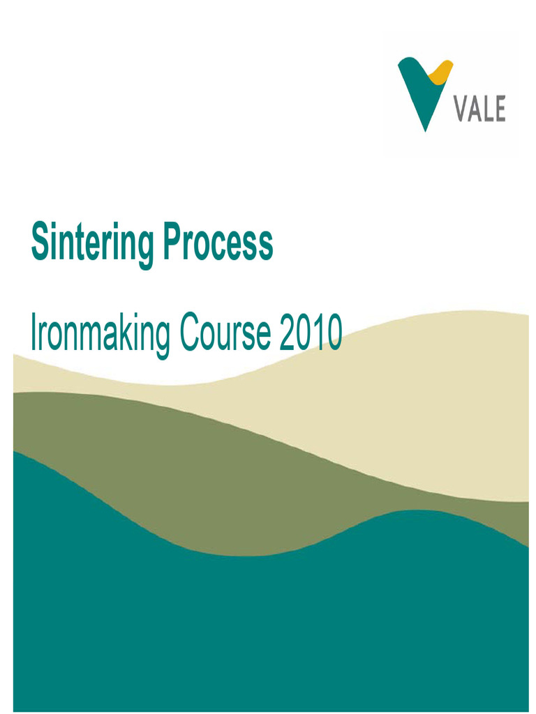 Sintering Process 1655649230 | Download Free PDF | Steelmaking | Sintering