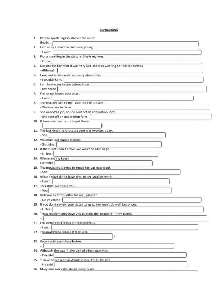 Rephrasing 2 | PDF