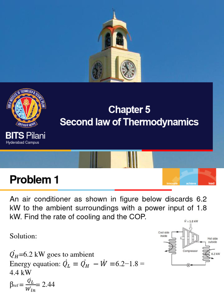 Tutorial Problems-Ch 5 | PDF | Heat | Heat Pump