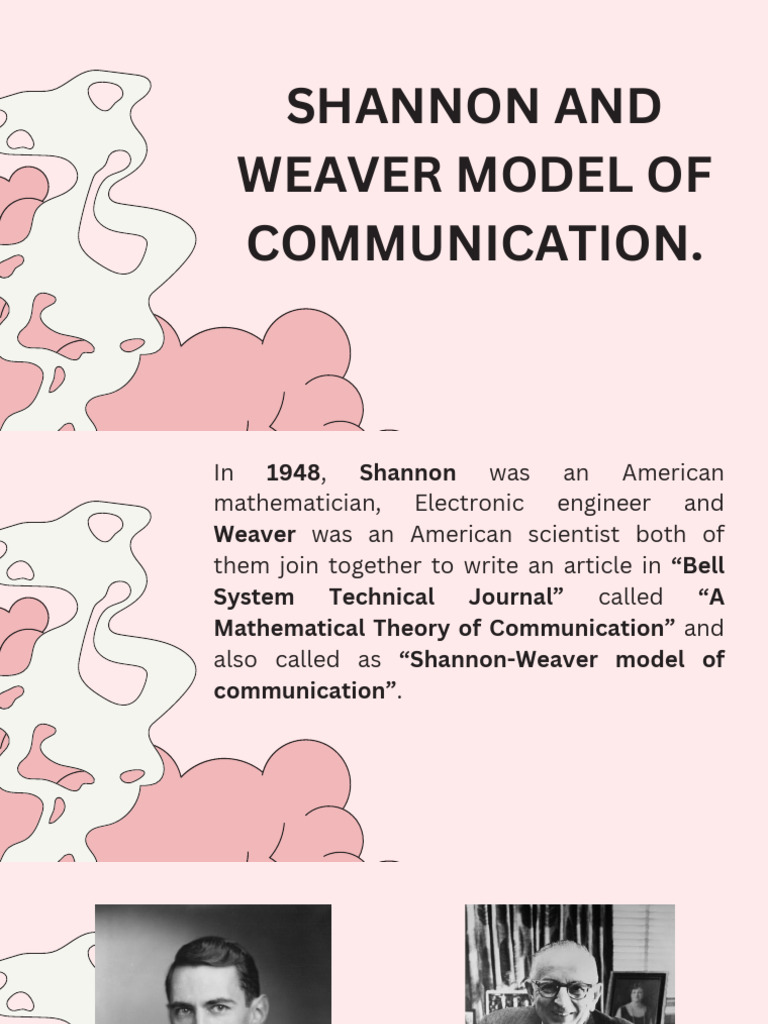 Shannon and Weaver | PDF | Science & Mathematics | Technology & Engineering