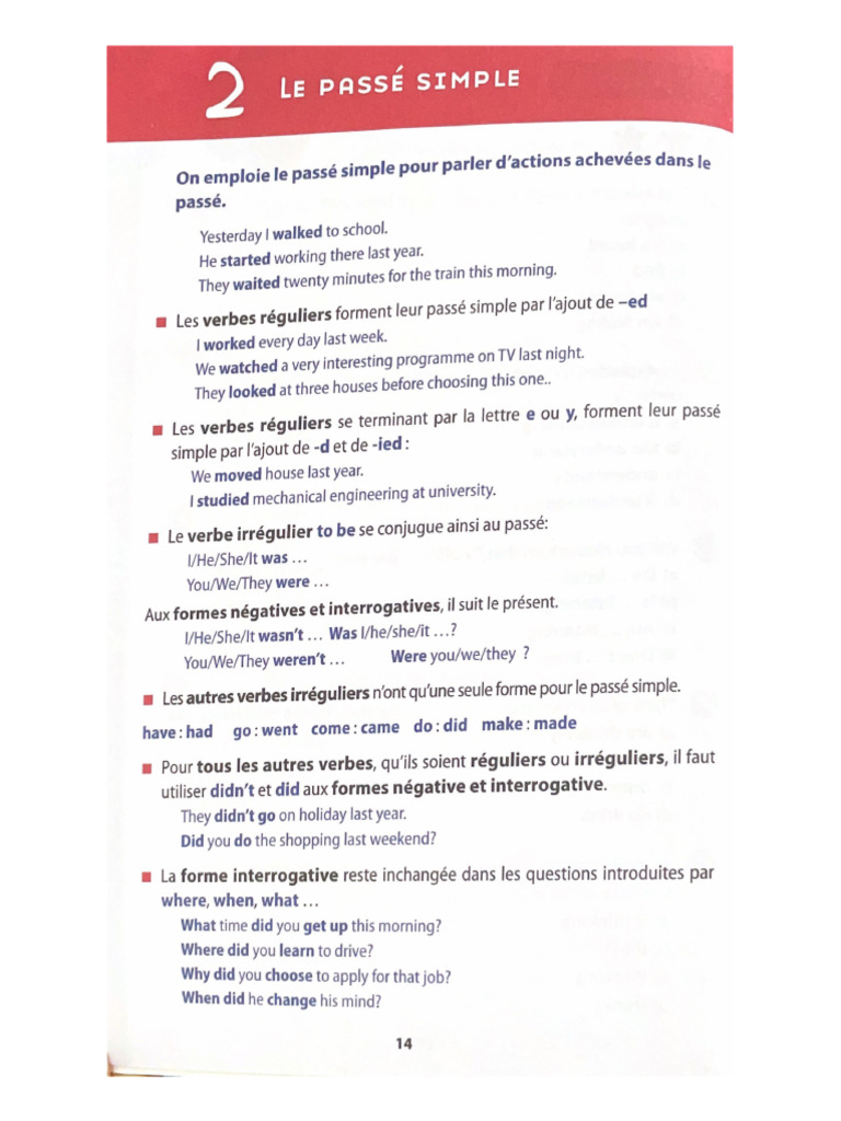 Passé Simple | PDF