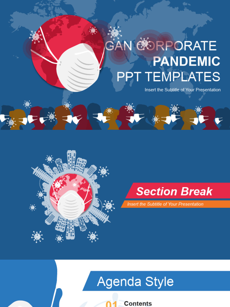 Modern Corporate Pandemic PPT Templates | PDF | Page Layout | Microsoft ...