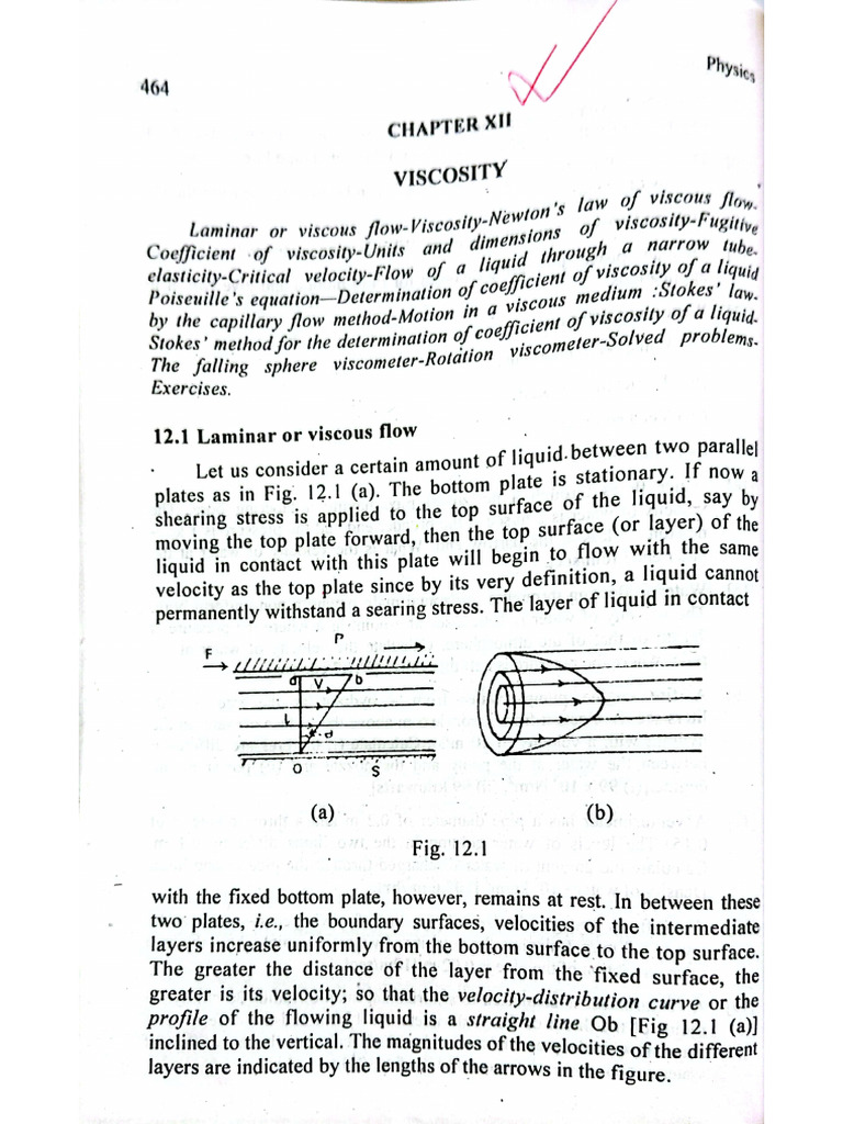 Viscosity (Chapter - 12) | PDF