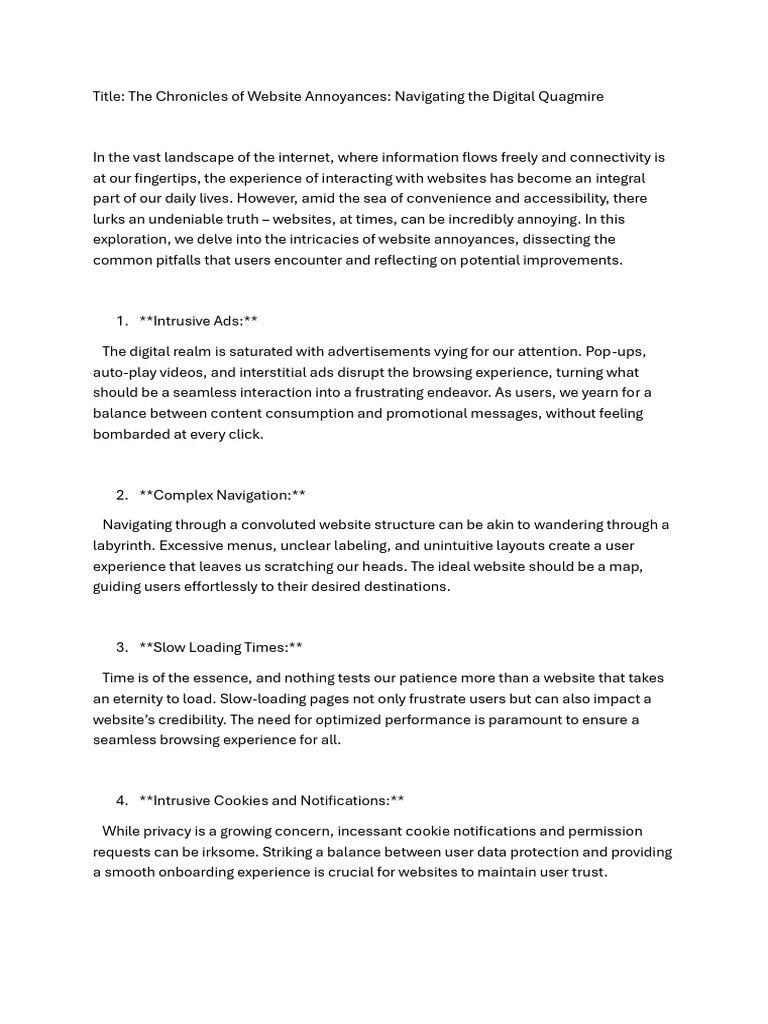 Intrusive Thoughts | PDF | Usability | Http Cookie