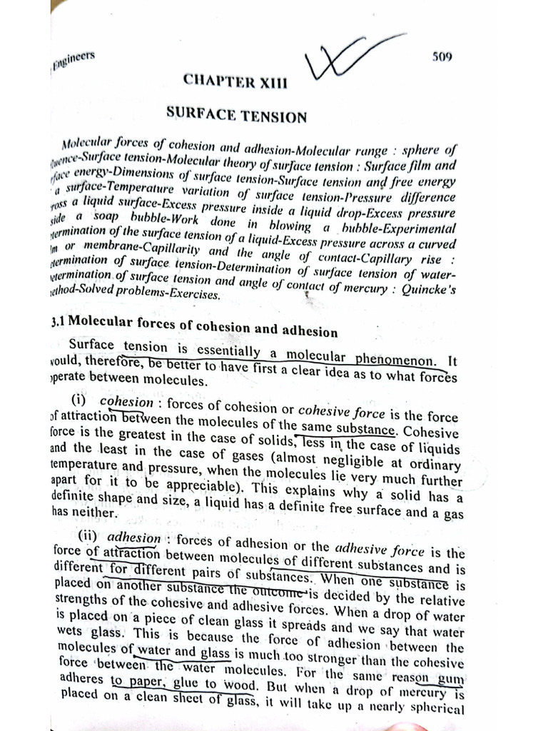 Surface Tension | PDF