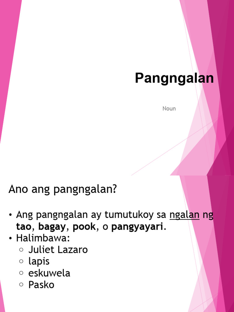 Pangngalan Part 1 | PDF