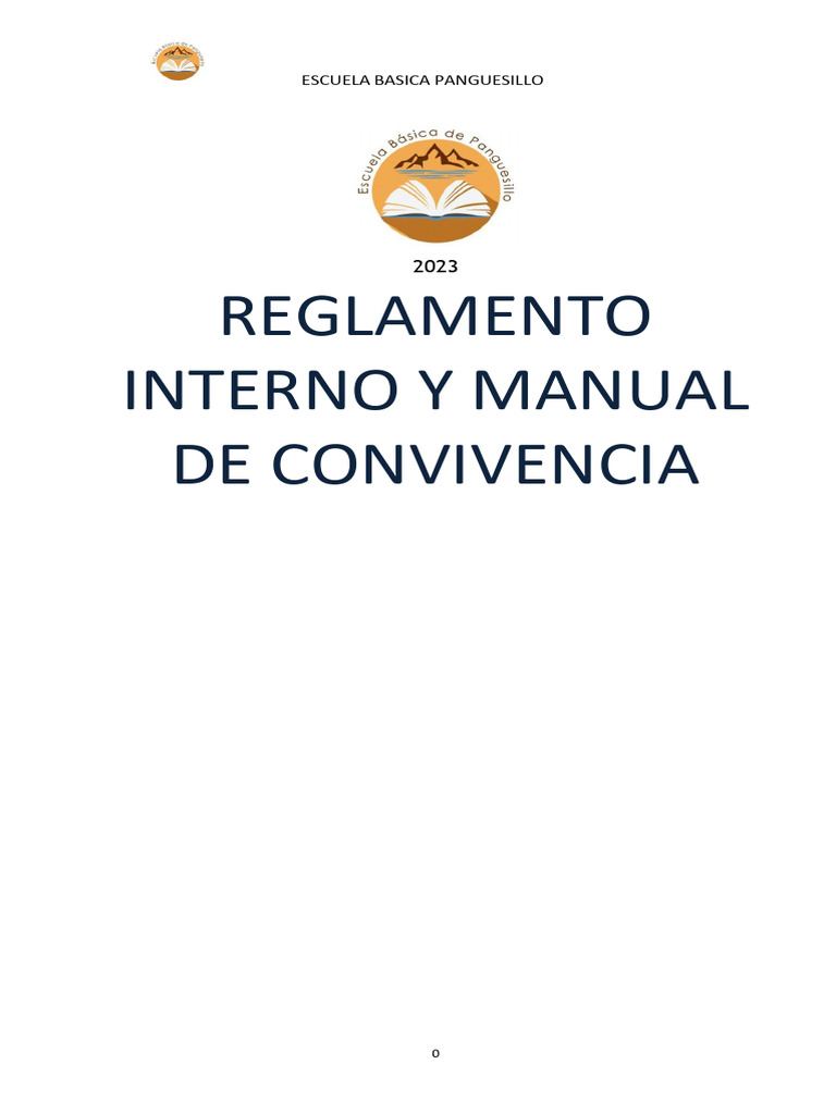 Reglamento Interno 2023 FINAL | PDF | Suicidio | Comportamiento