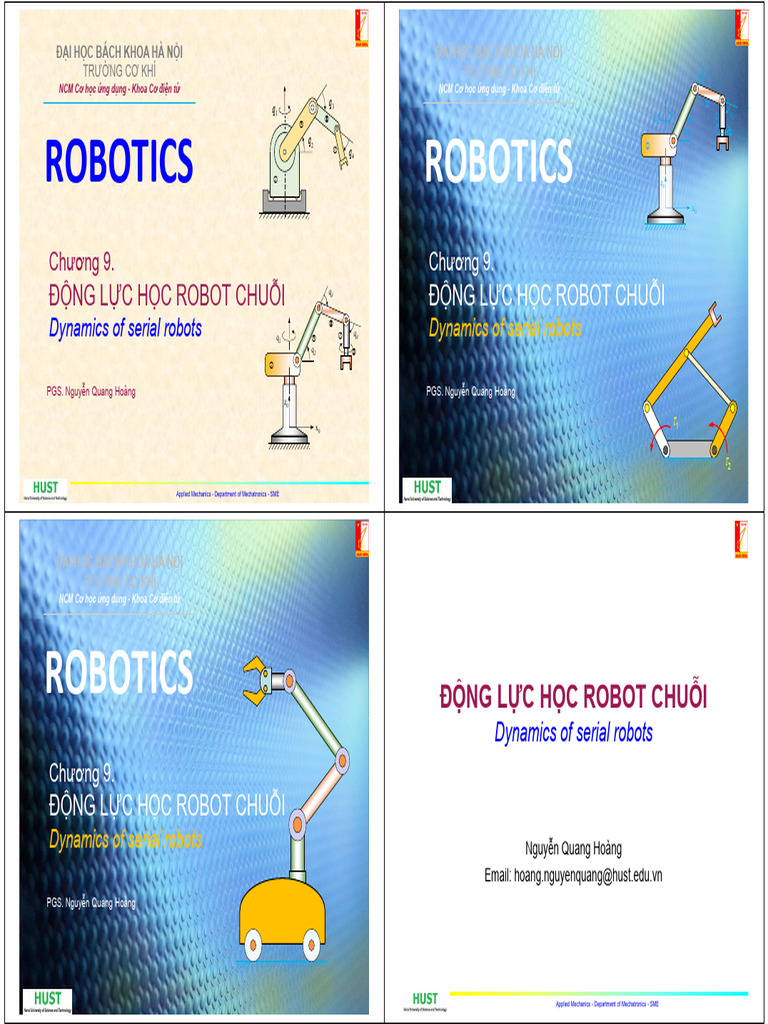 Robotics 9 Dynamics of Robot | PDF