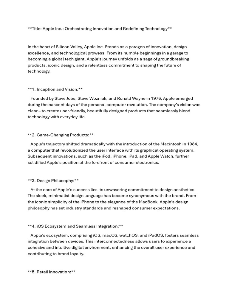 Apple | PDF | Apple Inc. | Ios