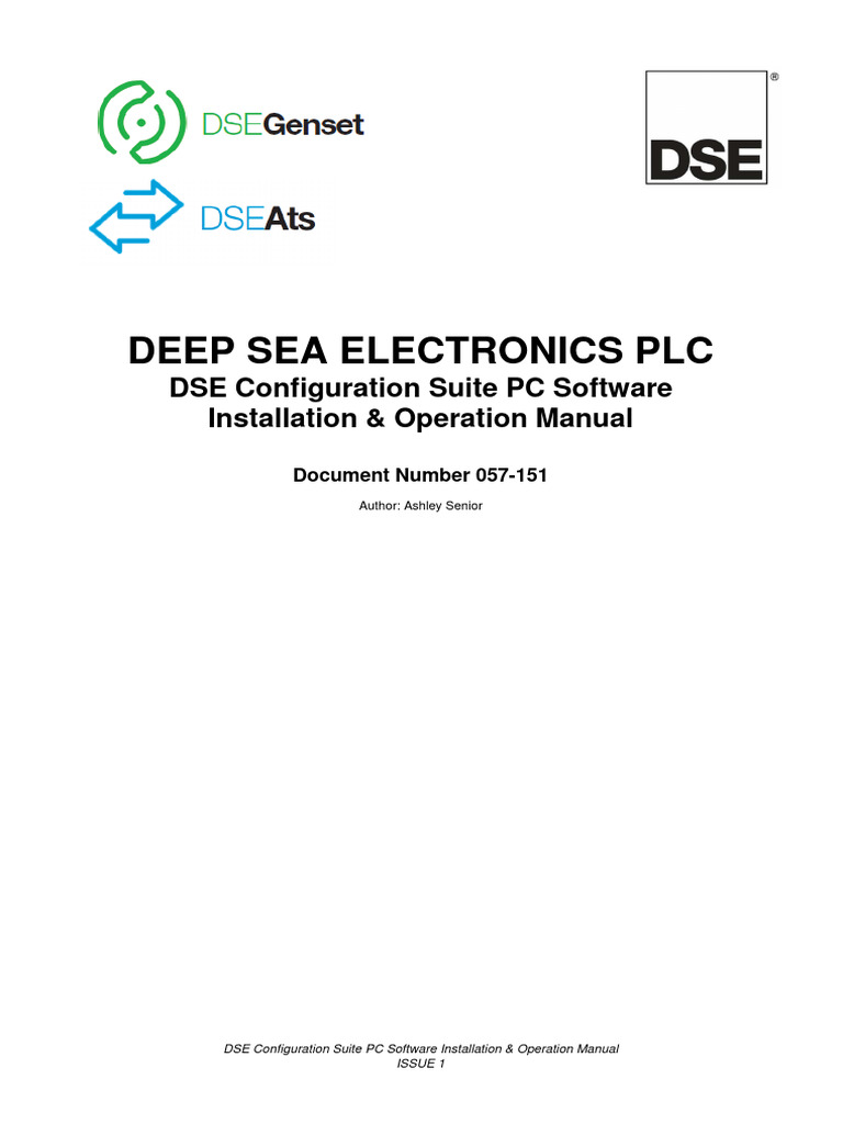 Dse Configuration Suite PC Software Installation Operation Manual | PDF ...