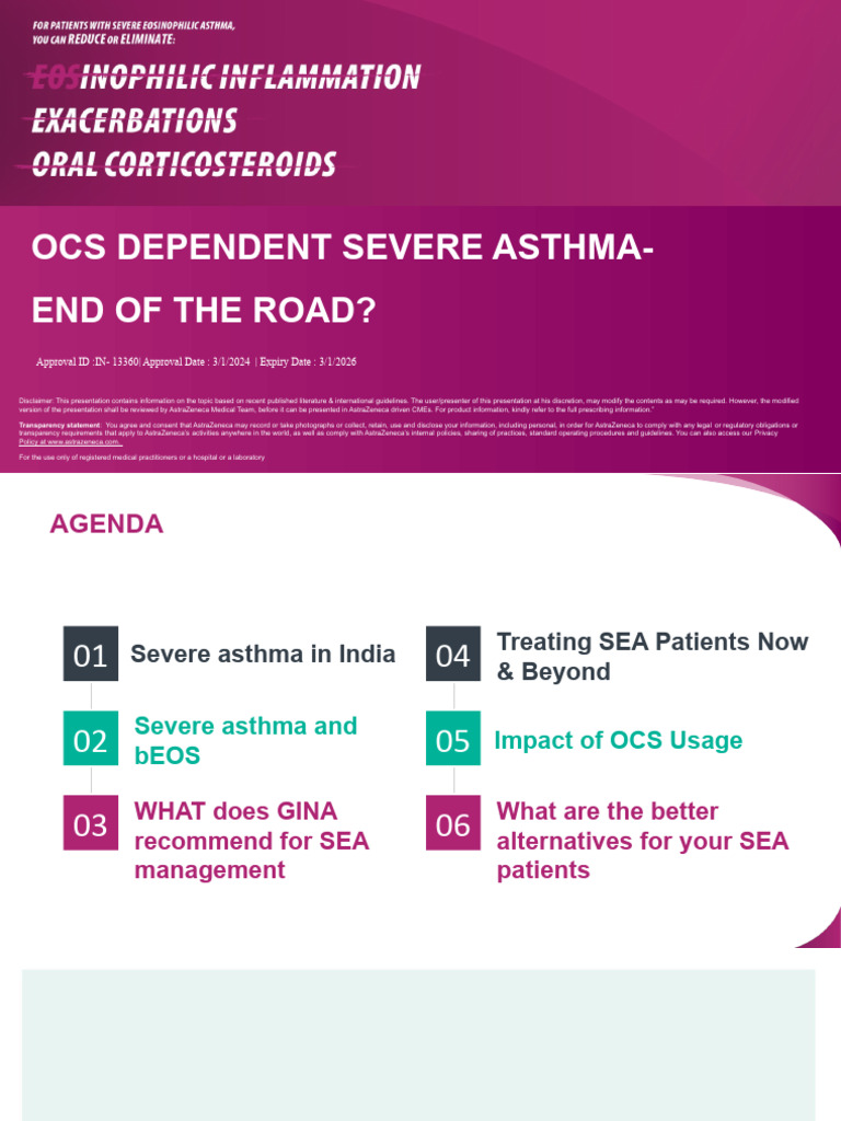 Managing OCS-Dependent Severe Asthma | PDF | Asthma | Corticosteroid