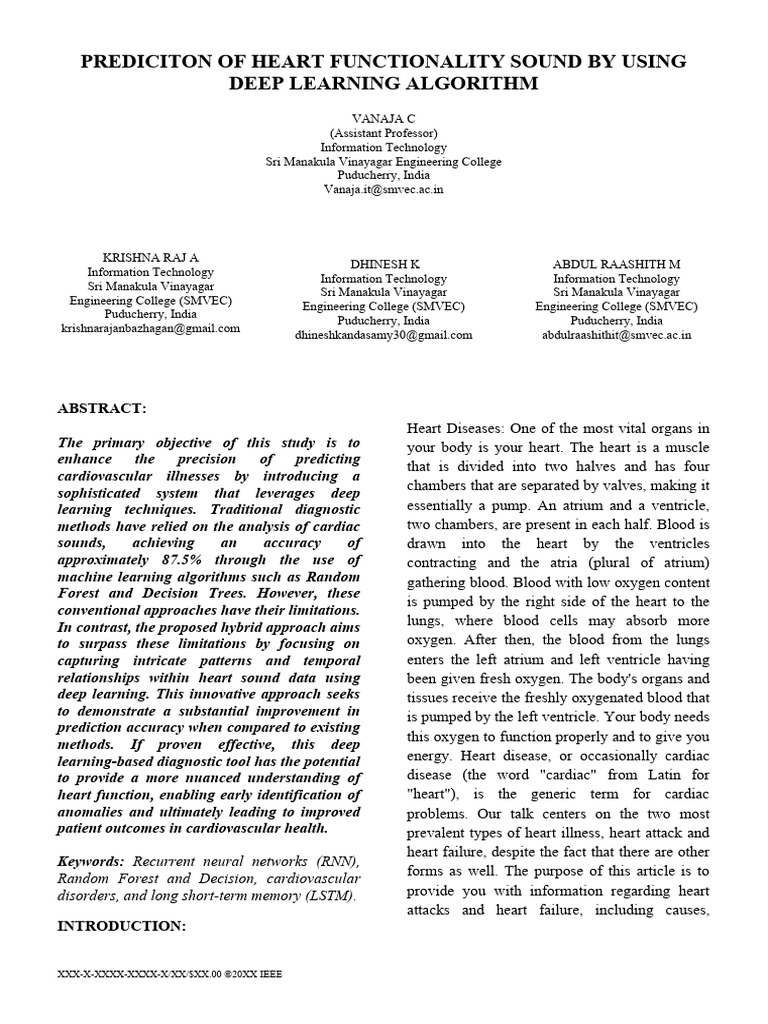 Literature Survey Paper | PDF | Machine Learning | Deep Learning