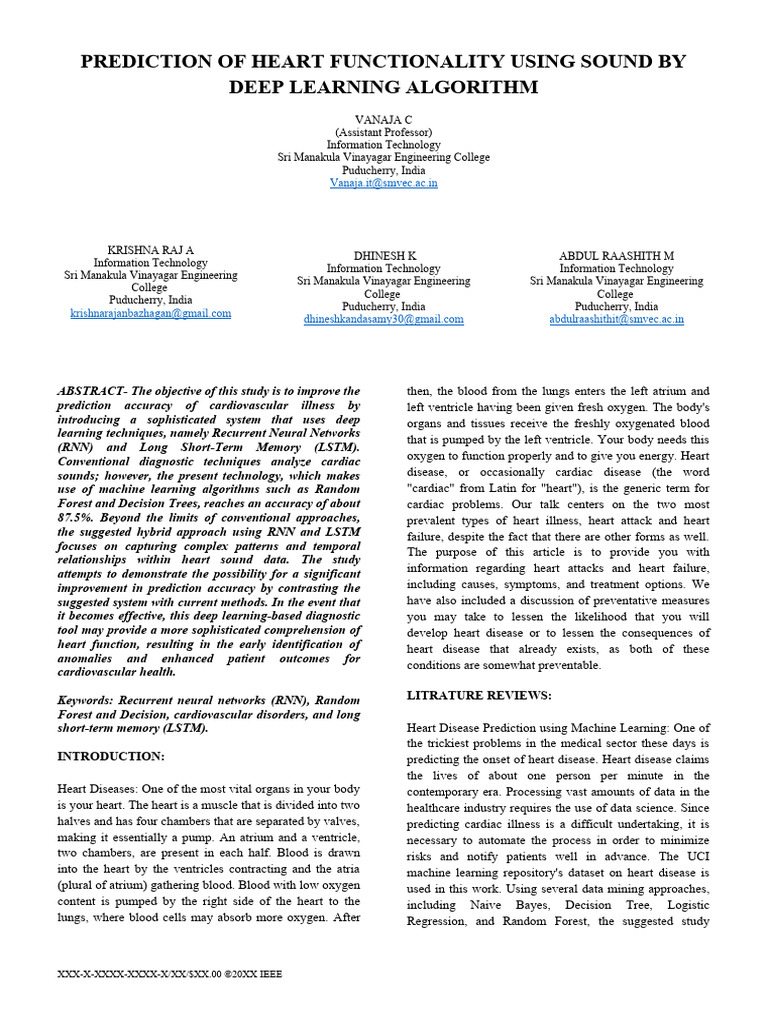Survey Paper | PDF | Machine Learning | Deep Learning