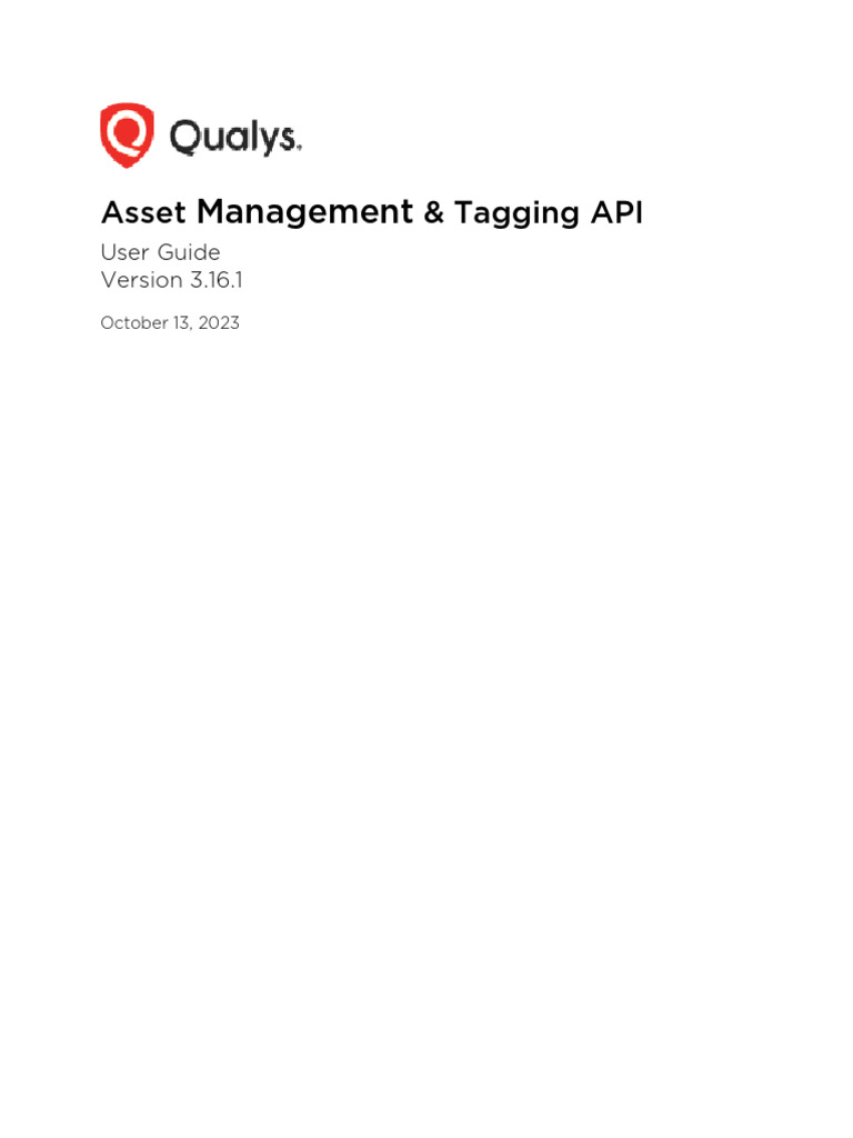 qualys-asset-management-tagging-api-v2-user-guide | PDF