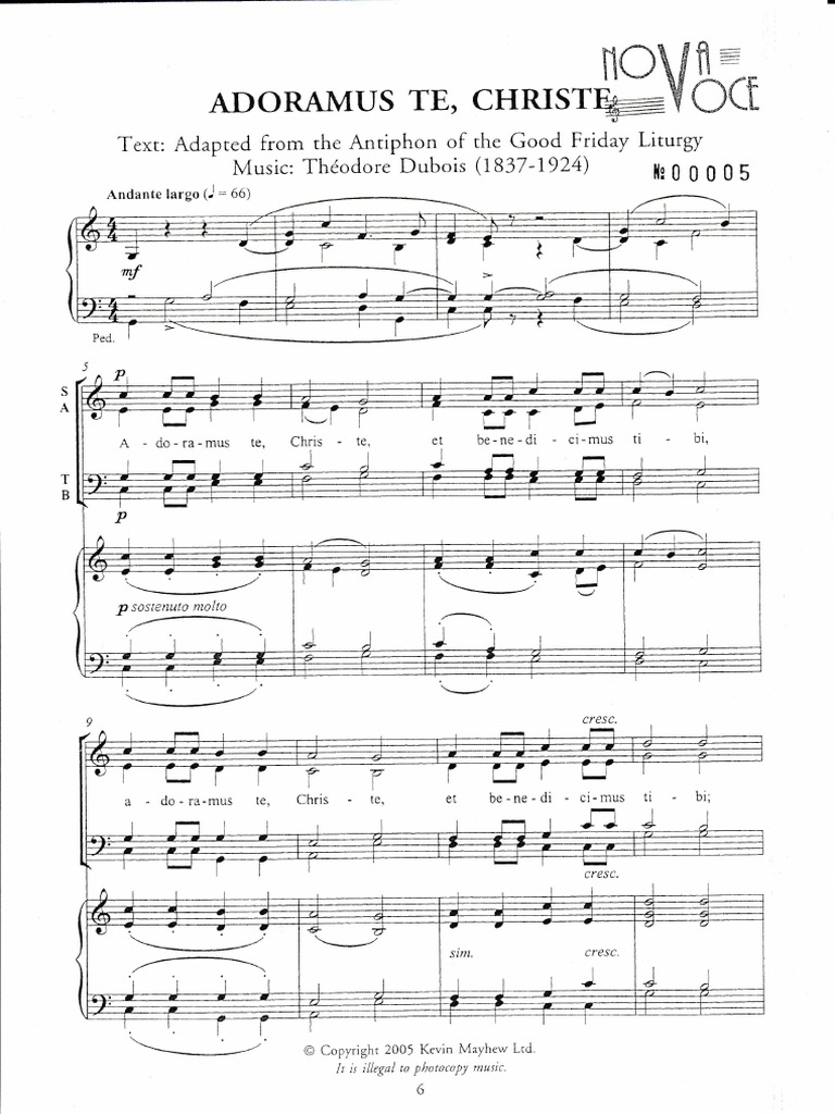 Adoramus Te, Christe Lyrics & Music | PDF