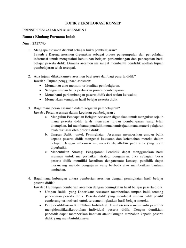 Topik 2 Eksplorasi Konsep | PDF