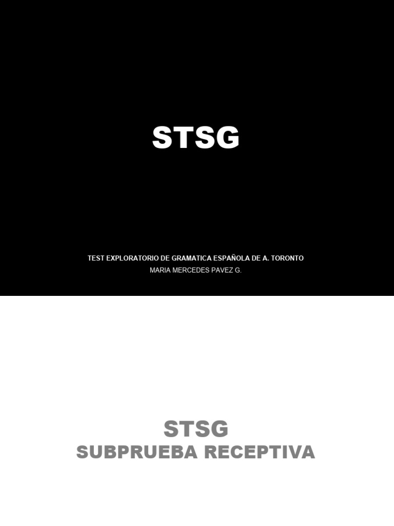 STSG | PDF