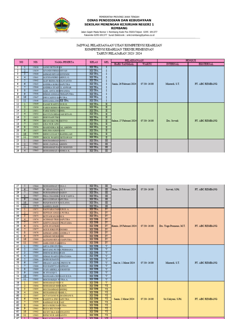 Jadwal Pelaksanaan Ukk 2024 Pdf