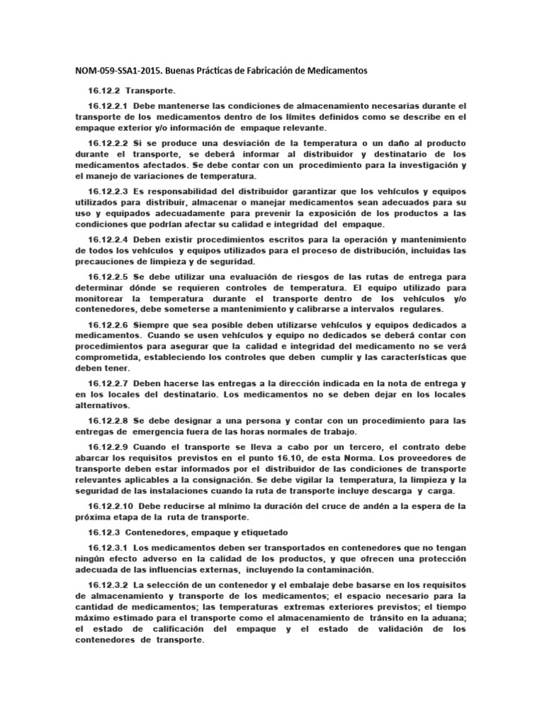 NOM 059 transporteFEB24 | PDF