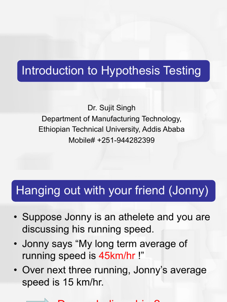 Introduction To Hypothesis Testing Pdf Type I And Type Ii Errors Statistical Hypothesis