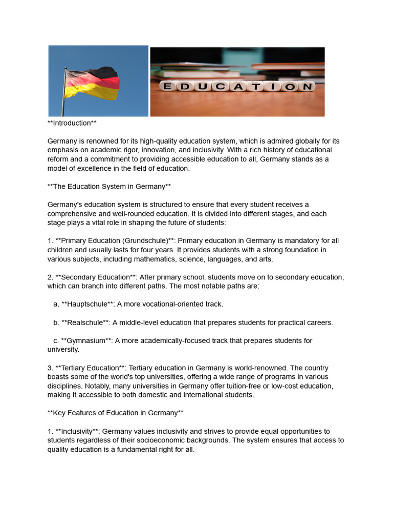 Germany's Comprehensive Education System | PDF | Innovation | Cognition