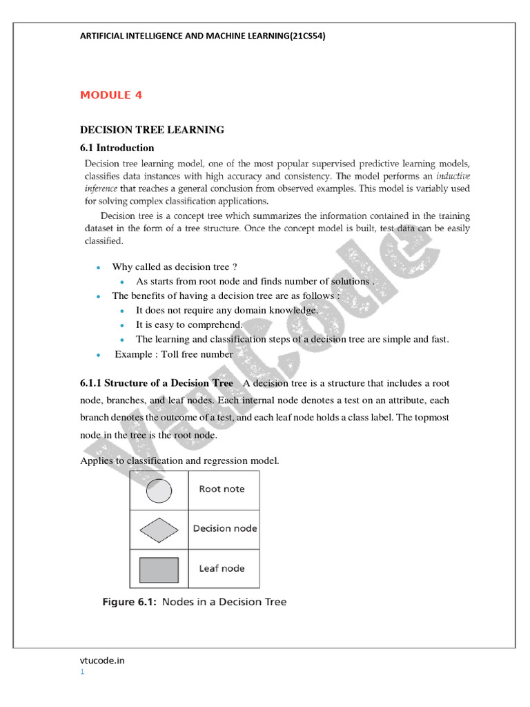 @vtucode - in Module 4 AI 2021 Scheme 5th Sem | PDF | Machine Learning | Computer Science