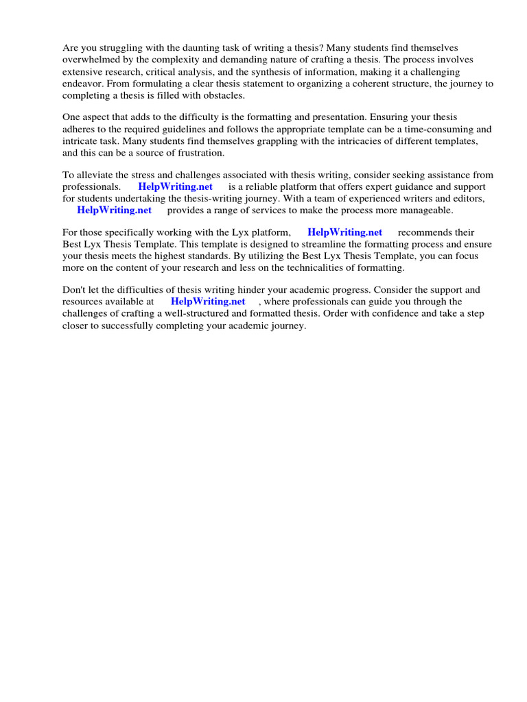 Best Lyx Thesis Template | PDF | Page Layout | Thesis