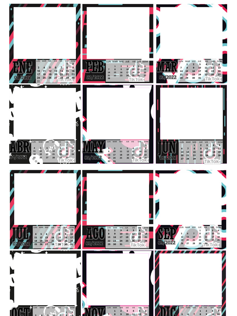 calendario polaroid tik tok | PDF