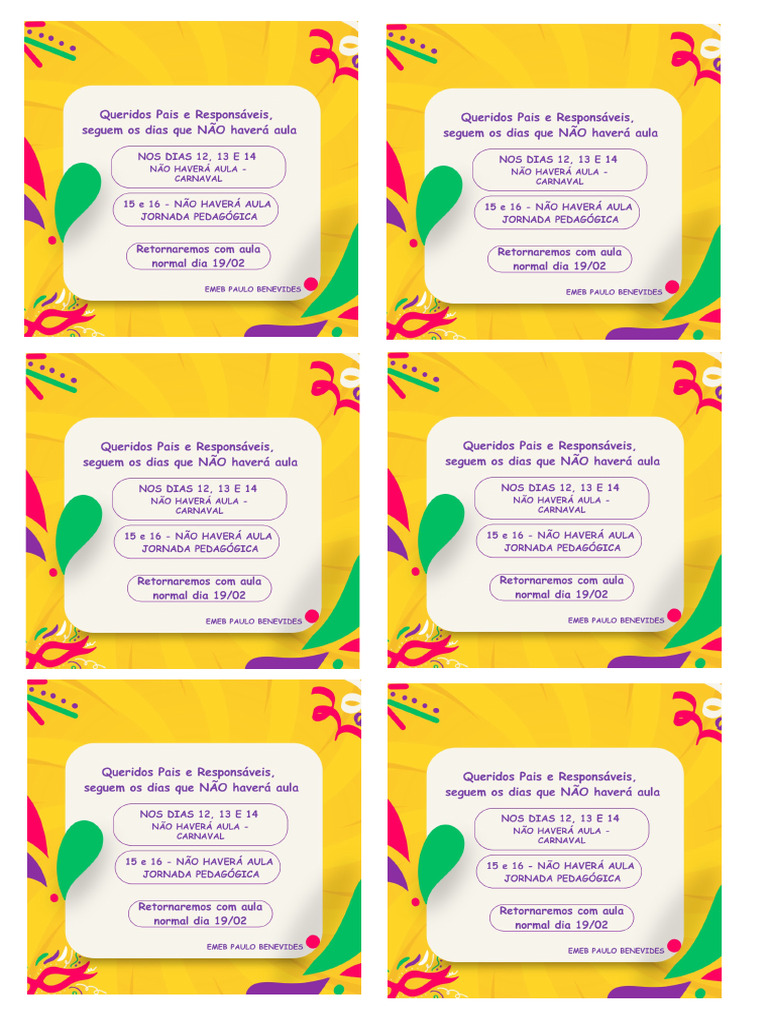 Bilhete Carnaval | PDF