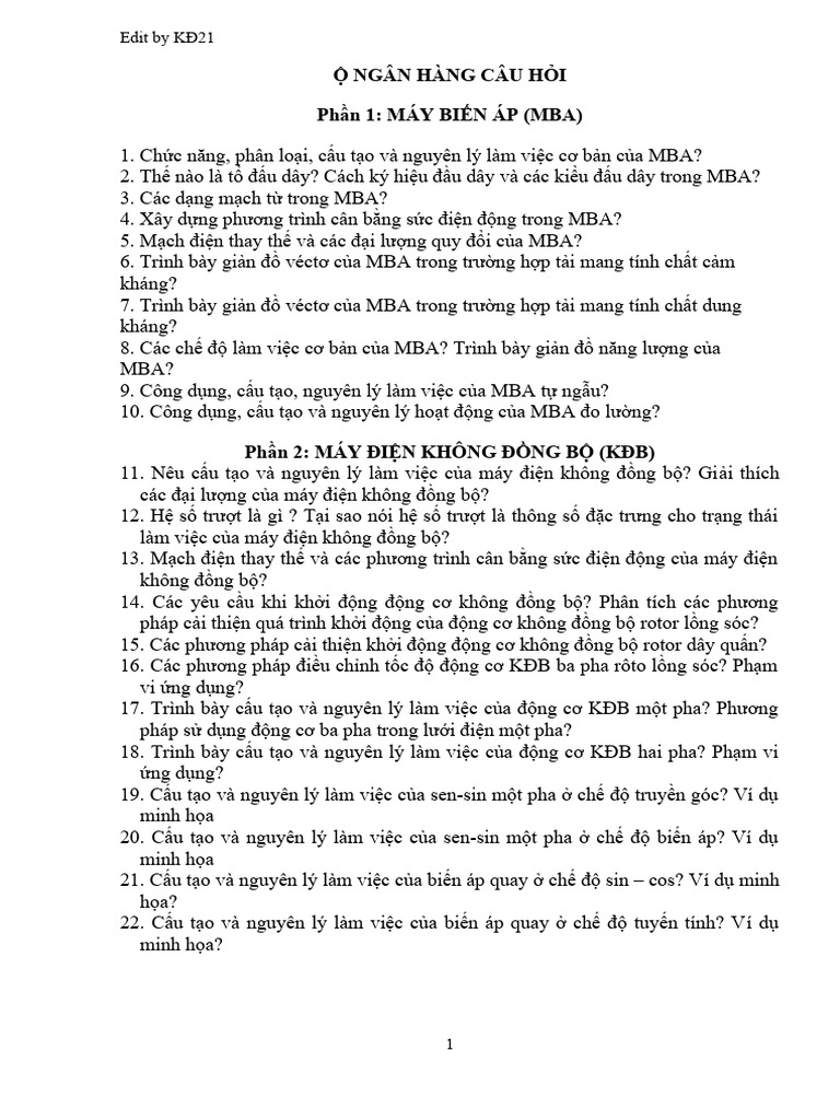 Ngan Hang May Dien Moi | PDF