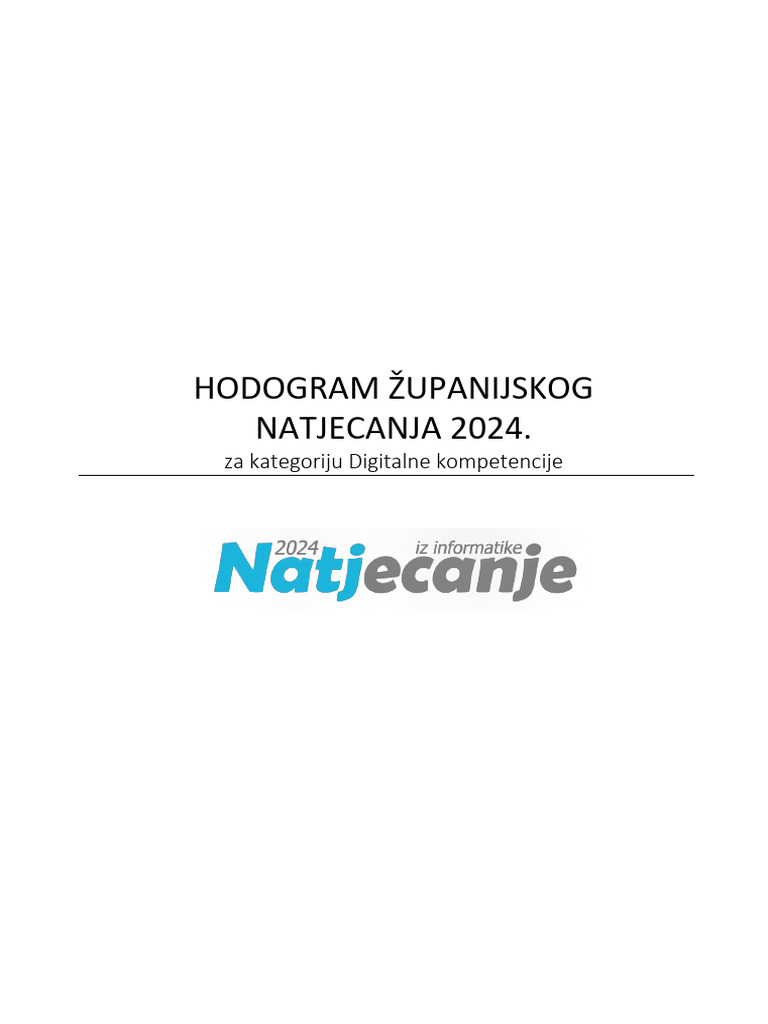 Hodogram Zupanijsko 2024 Osnovneskole Digkomp | PDF