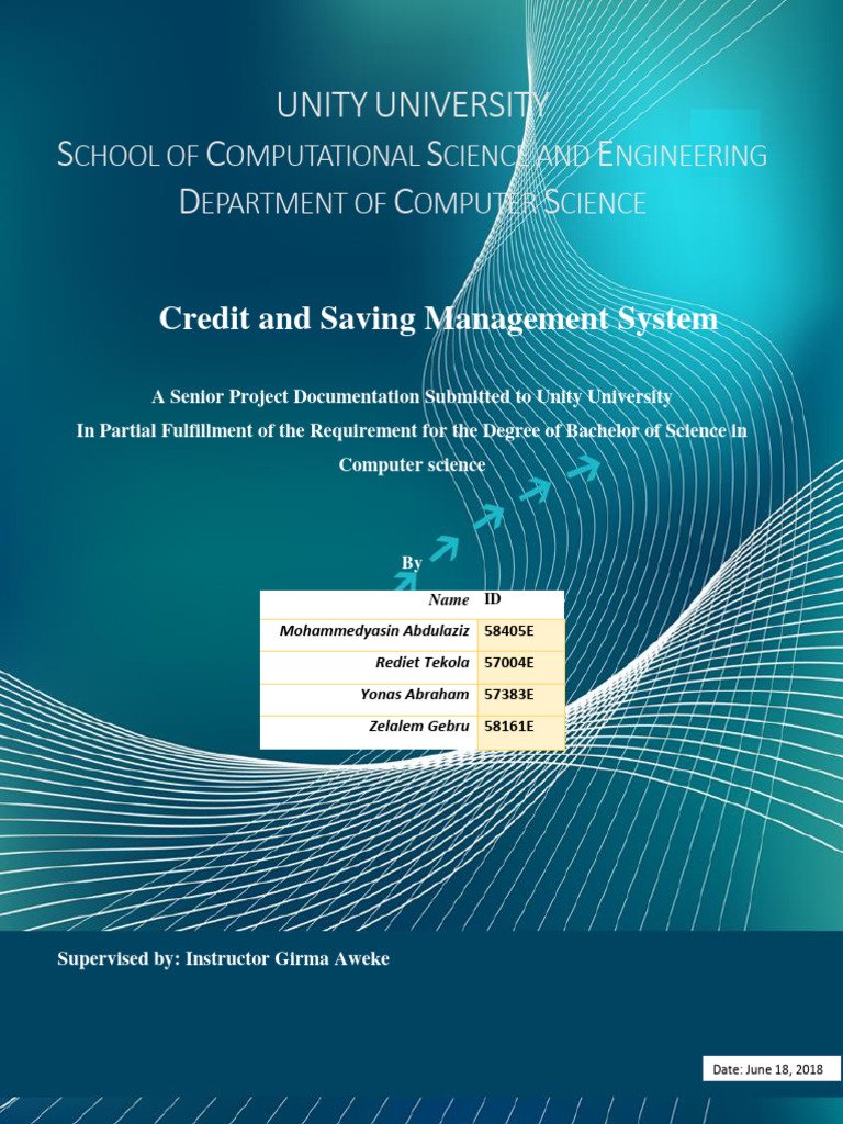Credit and Saving Management System | PDF | World Wide Web | Internet & Web
