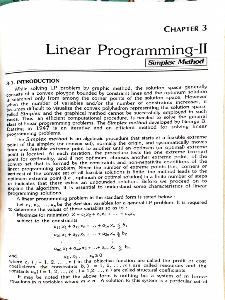Chapter 3 OTSM | PDF | Linear Programming | Mathematical Optimization