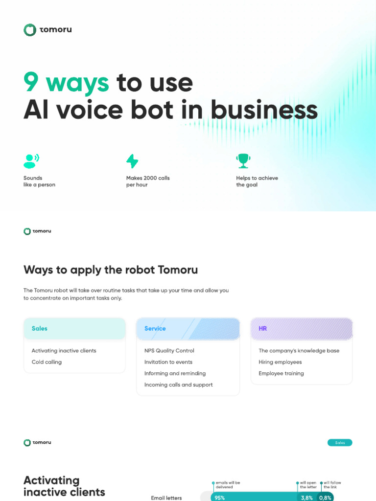 9 Ways To Use AI Voice Bot in Business | PDF | Customer Relationship ...