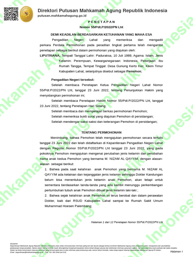 Putusan 55 PDT.P 2022 PN LHT 20221109164047 | PDF