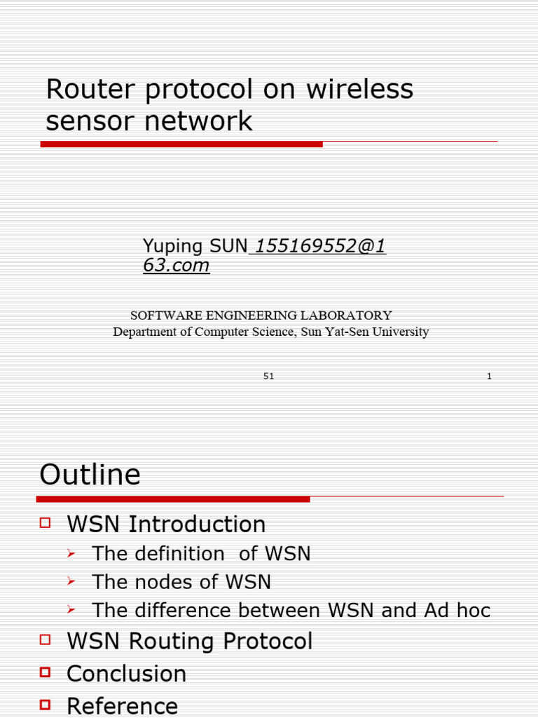 WSN Routing Protocols Overview | PDF | Wireless Sensor Network ...