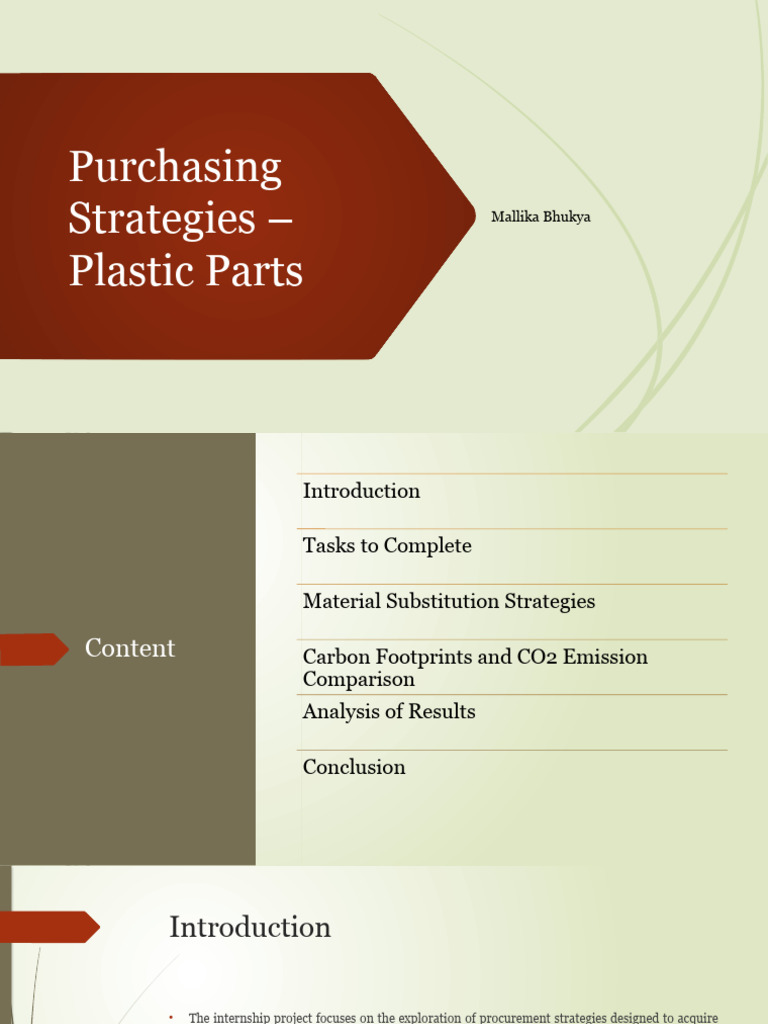 Cost-Effective Plastic Procurement Strategies | PDF | Plastic | Polymers