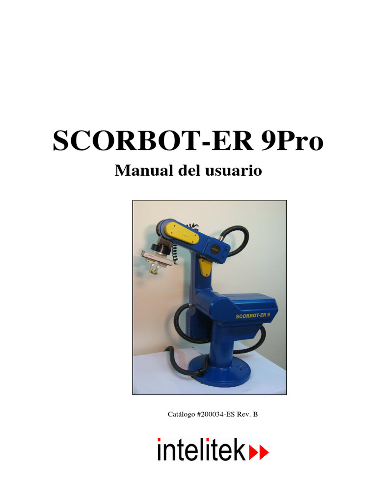 Scorbot ER 9pro ES B | PDF | Motor eléctrico | Engranaje