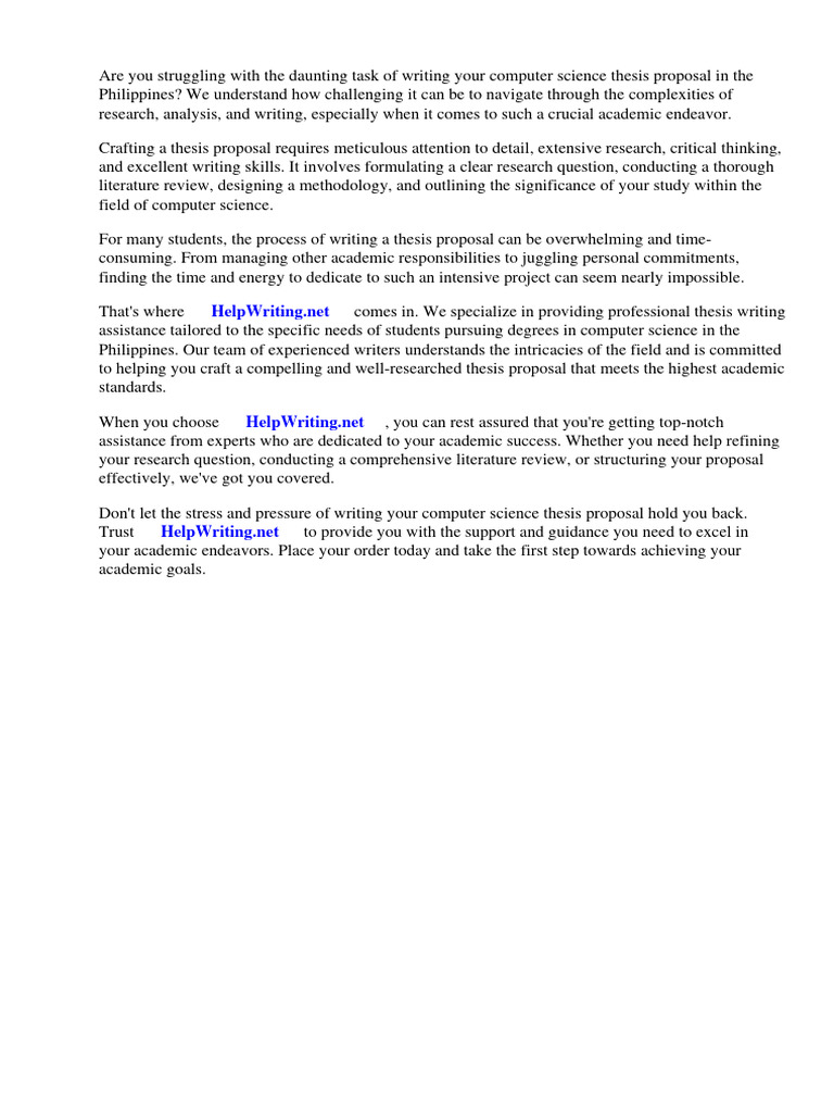 Computer Science Thesis Proposal Philippines | PDF | Thesis | Sampling ... Computer Science Thesis Proposal Philippines | PDF | Thesis | Sampling ...