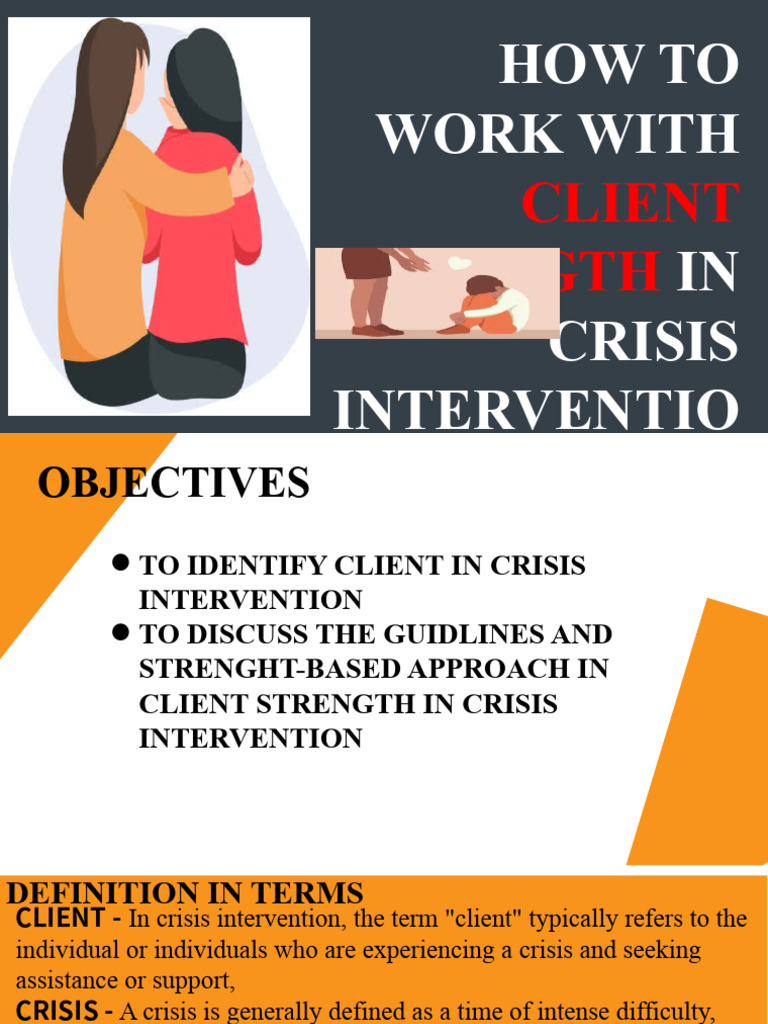 How To Work With IN Crisis Interventio N: Client Strength | PDF ...