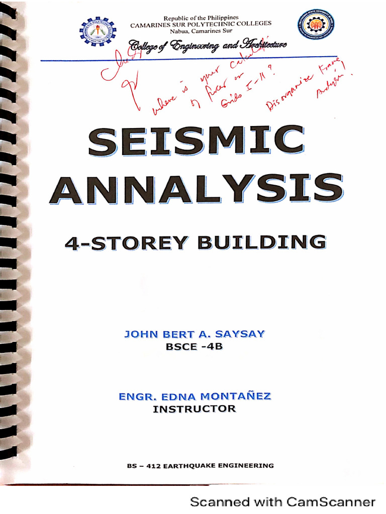 SEISMIC ANALYSIS Sample | PDF